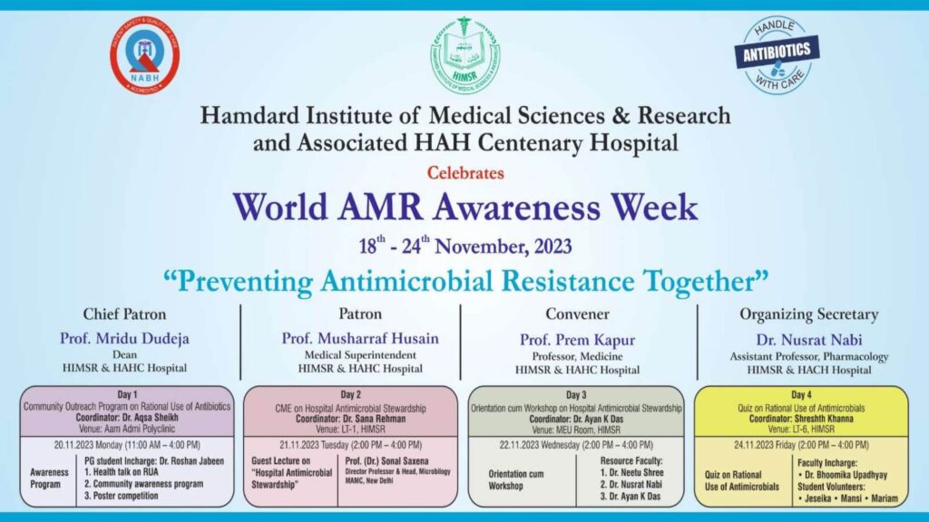 World AMR Awareness Week - Hamdard Institute of Medical Sciences ...