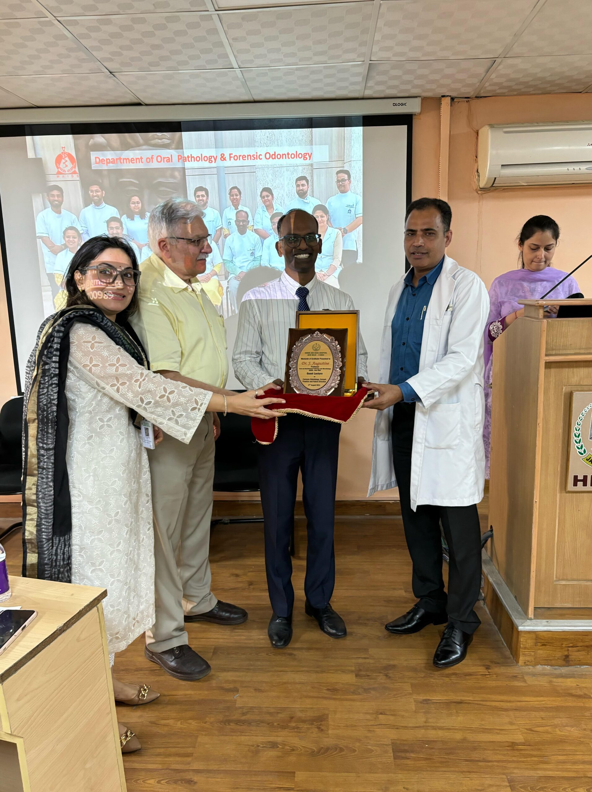 Guest Lecture on Forensic Odontology: Current Practice and Future Direction”. Dr. Prof. J ...