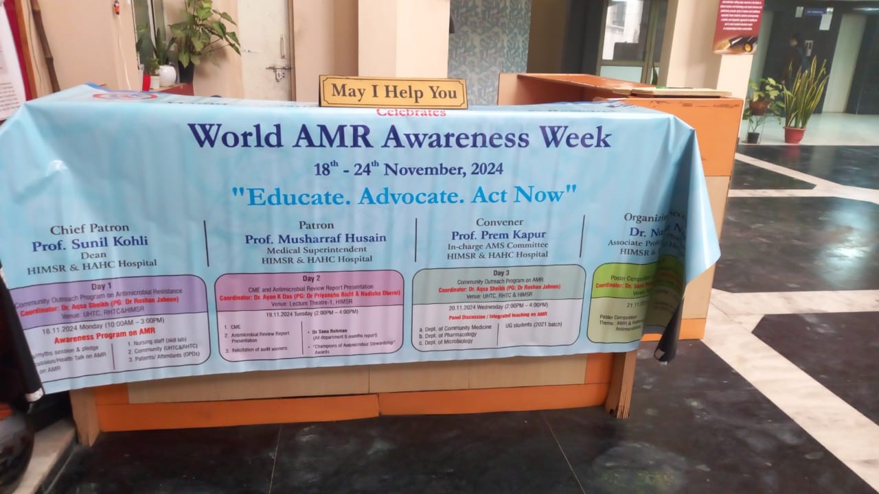 World Antimicrobial Resistance (AMR) Awareness Week 2024 - Hamdard ...